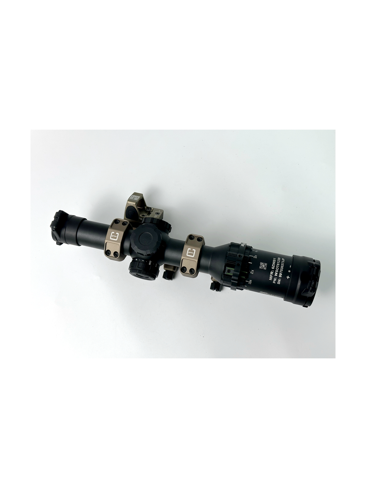 EvolutionGear TANGO 6T DVO 1-6X24mm FFP Illuminated LPVO W RMR Combo ...