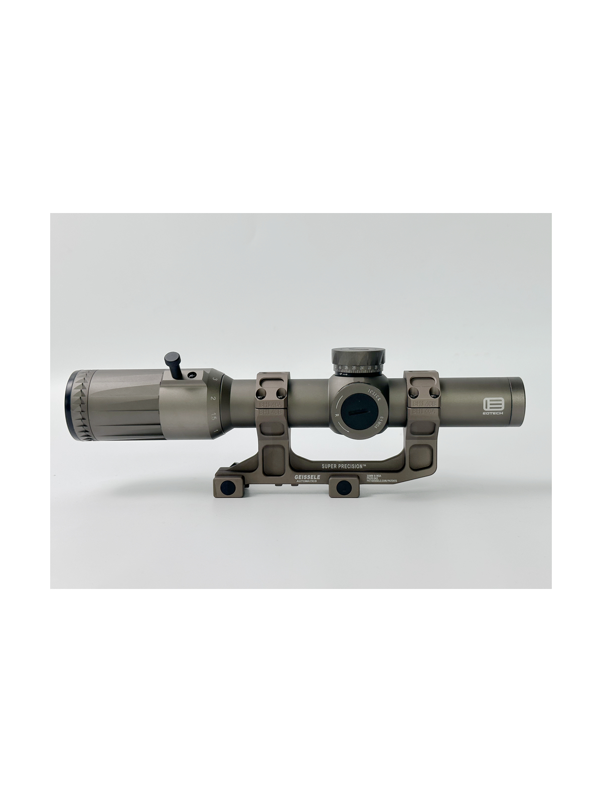 VUDU 1-6X24mm FFP scope w GE super precision mount 1.93'' FDE Color FDE