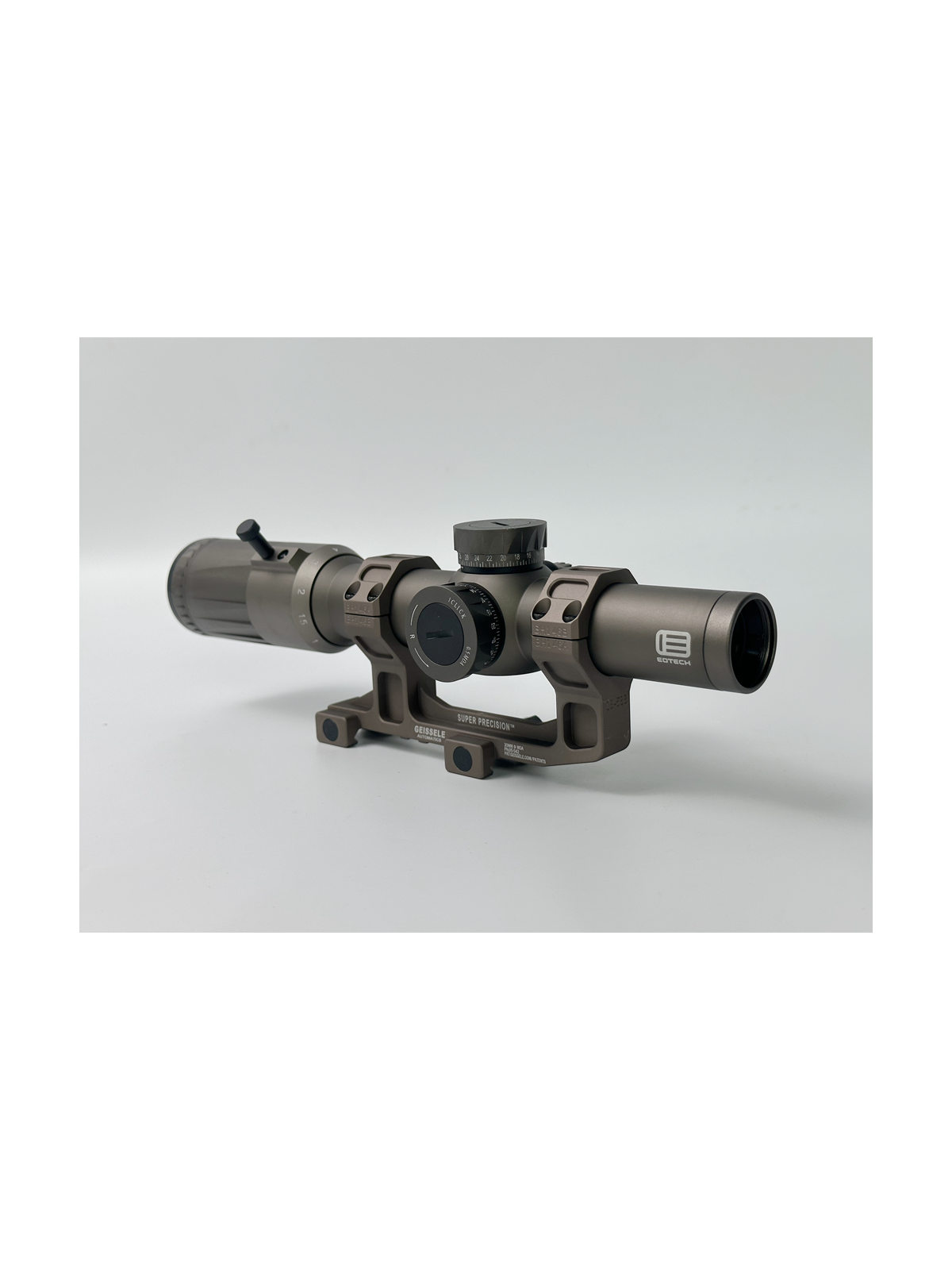 VUDU 1-6X24mm FFP scope w GE super precision mount 1.93'' FDE Color FDE