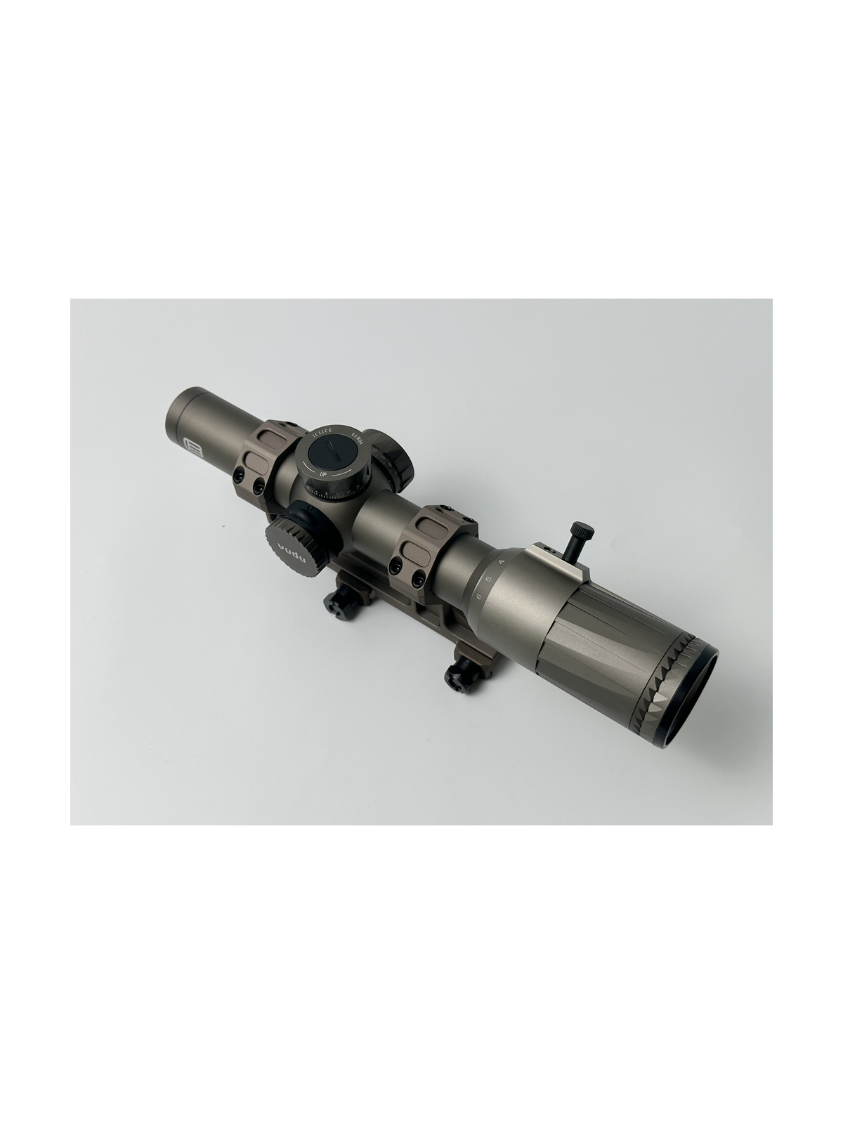 VUDU 1-6X24mm FFP scope w GE super precision mount 1.93'' FDE Color FDE