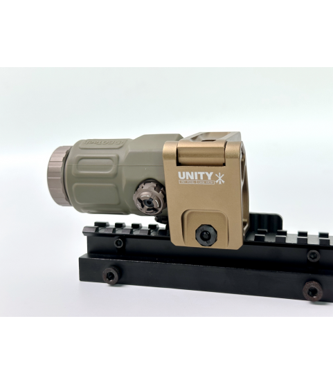 2023Ver. Anodized G33 Magnifier W FTC Mount Mil Spec Marking Color FDE