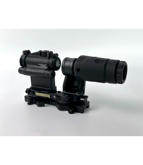 COMP M5B&3XMAG-1 3X Magnifier QD Mount Combo Color Black
