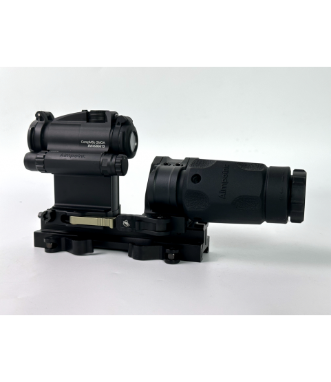 COMP M5B&3XMAG-1 3X Magnifier QD Mount Combo Color Black