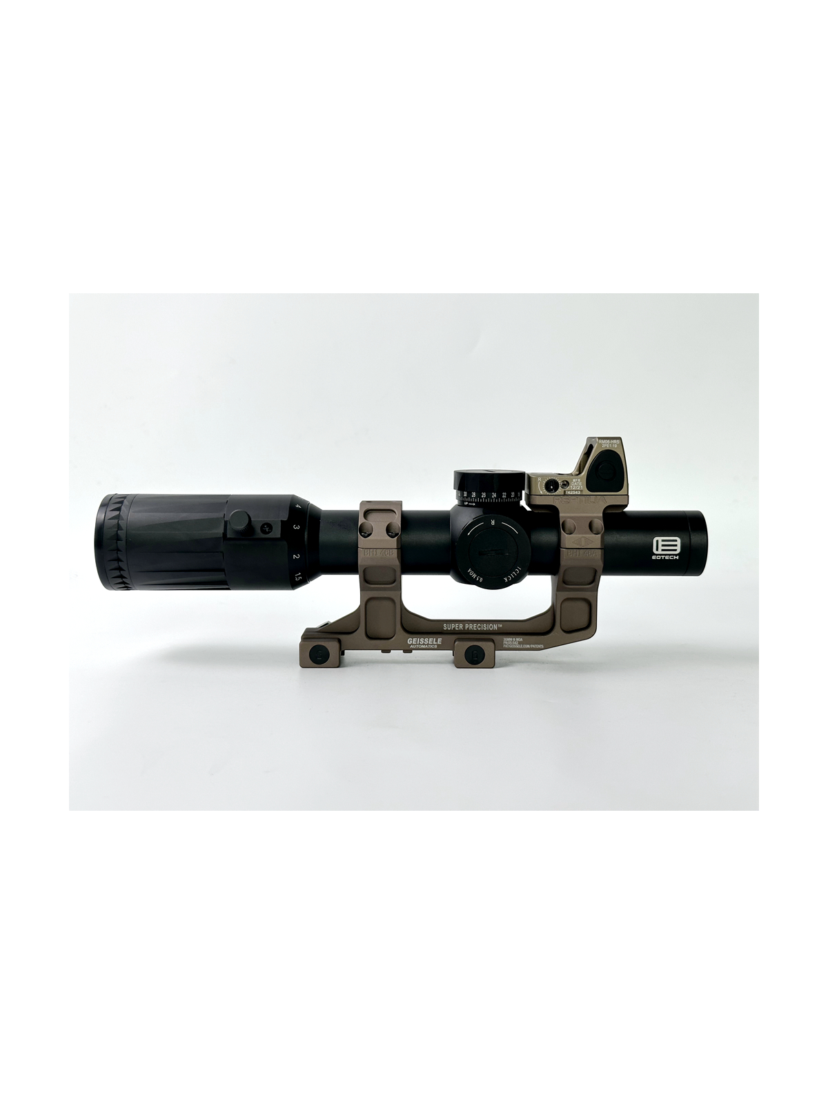 VUDU 1-6X24mm FFP LPVO & FDE GE Mount 1.93'' /RMR combo Color Black