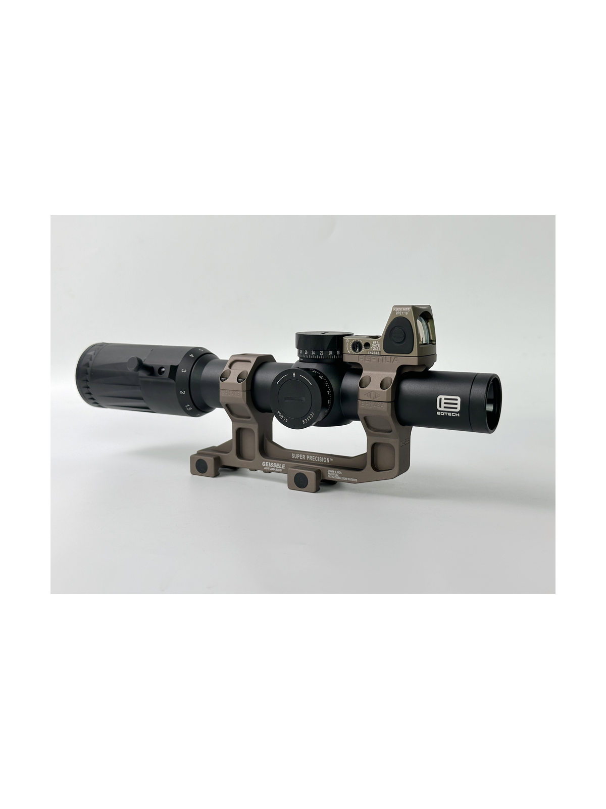 VUDU 1-6X24mm FFP LPVO & FDE GE Mount 1.93'' /RMR combo Color Black
