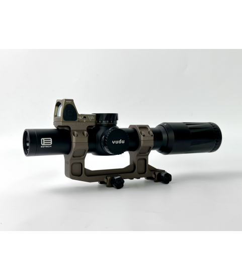 VUDU 1-6X24mm FFP LPVO & FDE GE Mount 1.93'' /RMR combo Color Black