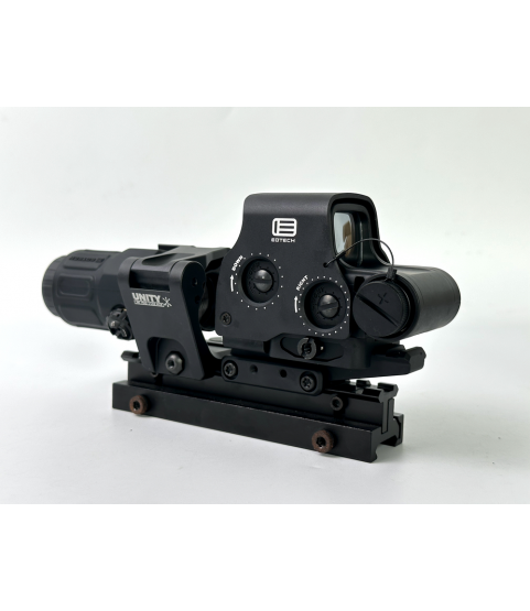 EXPS3 GEN2&Anodized G33 3X Magnifier&Fast OMNI mount combo Color Black