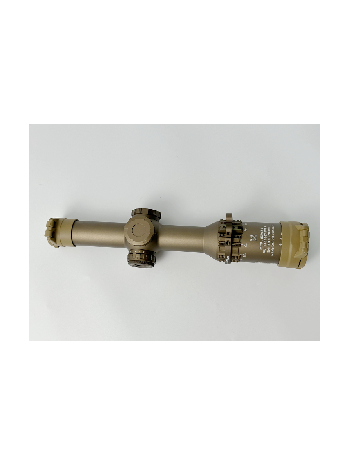 EvolutionGear TANGO 6T DVO 1-6X24mm FFP Illuminated LPVO Scope Color FDE