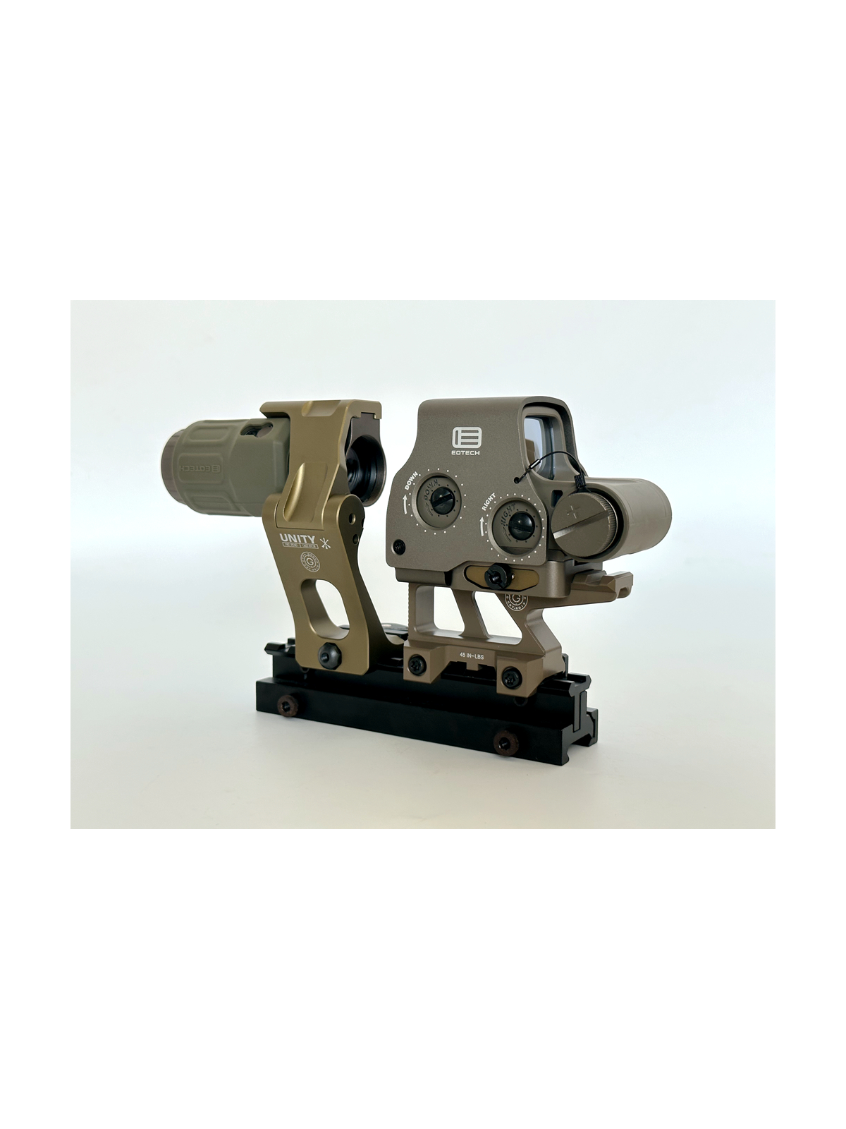 EXPS3& Anodized G33 3X magnifier 2.91'' combo Color Black