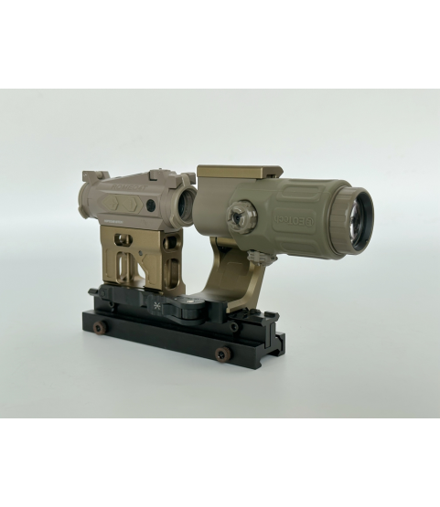 ROMEO 4T solar powered&G33 3X magnifier QD mount combo Color Black