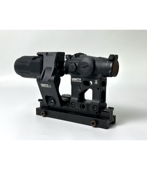 ROMEO 4T solar powered&G33 3X magnifier QD mount combo Color Black