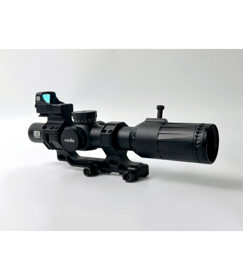 VUDU 1-6X24mm FFP Scope LPVO&Top EFLX Red Dot Combo 1.7'' BK Type B