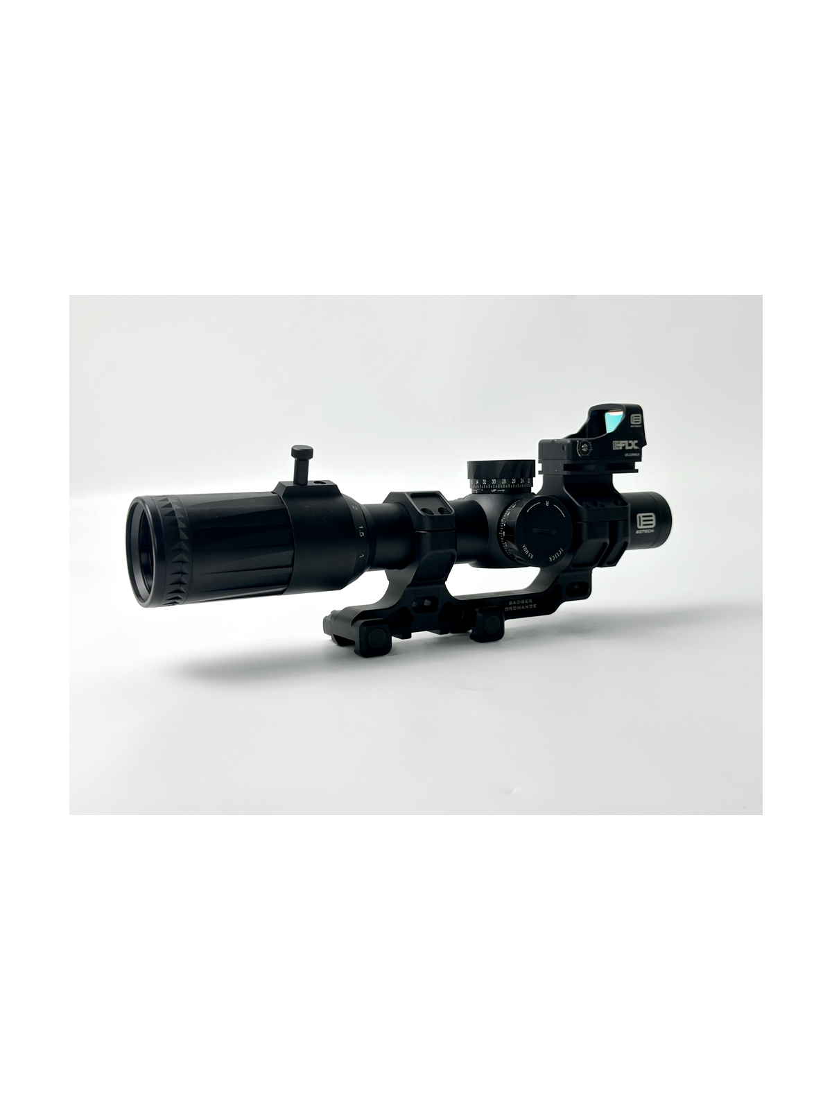 VUDU 1-6X24mm FFP Scope LPVO&Top EFLX Red Dot Combo 1.7'' BK Type B