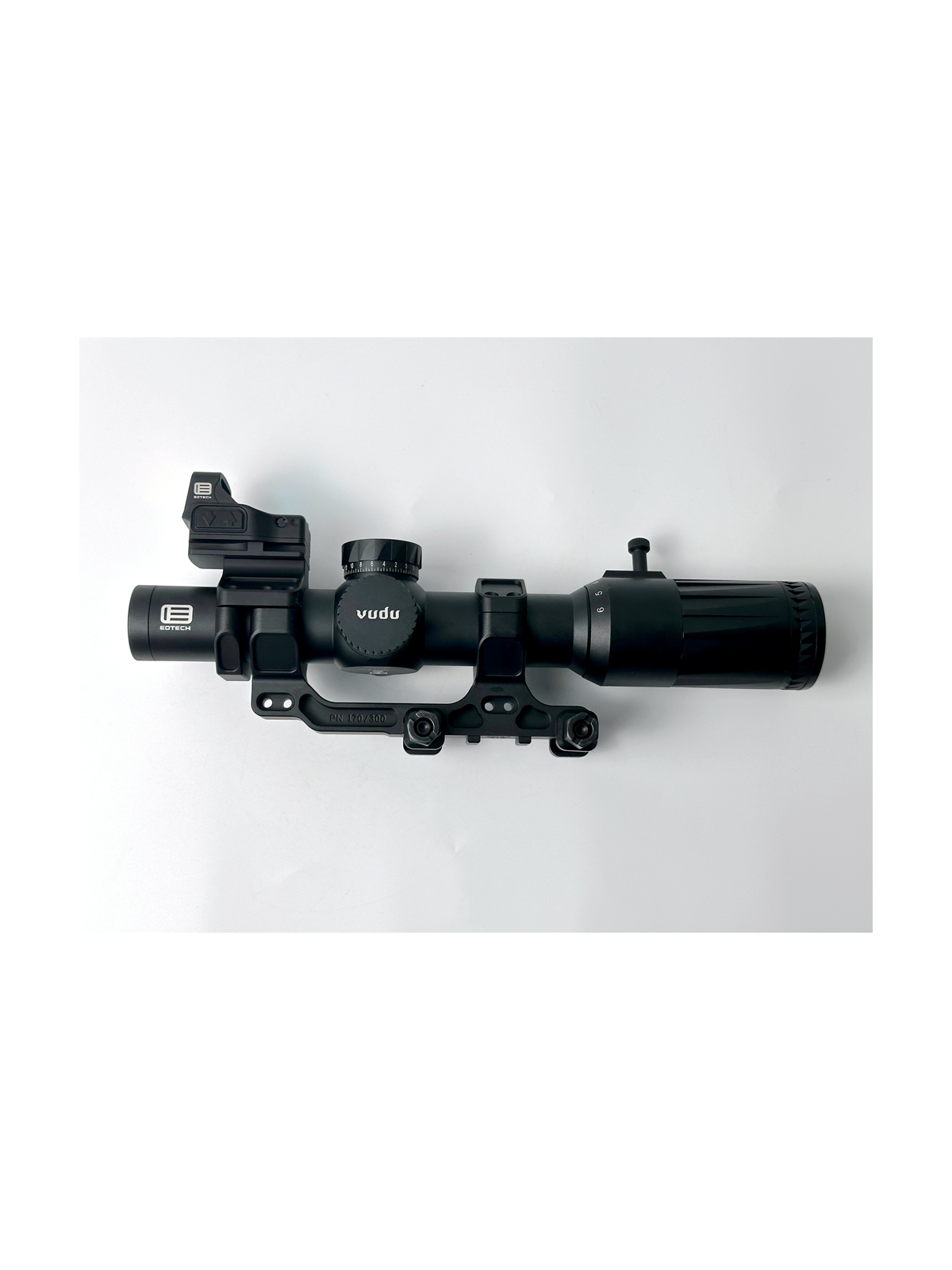 VUDU 1-6X24mm FFP Scope LPVO&Top EFLX Red Dot Combo 1.7'' BK Type B