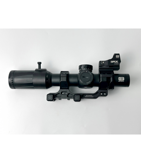 VUDU 1-6X24mm FFP Scope LPVO&Top EFLX Red Dot Combo 1.7'' BK Type B