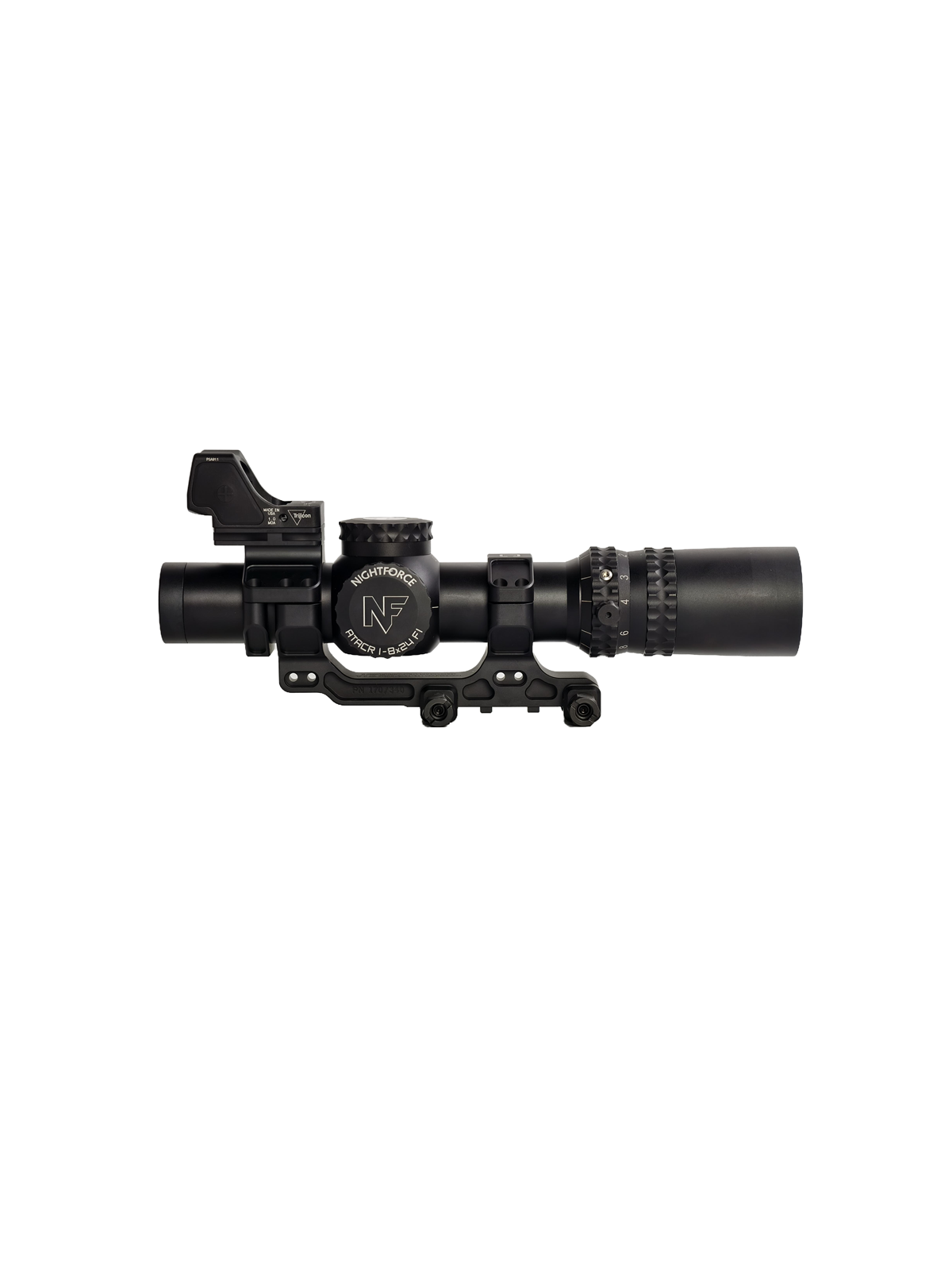 EvolutionGear 2024Ver. ATACR 1-8X24mm FFP Scope With RMR HD 1.7'' Color ...