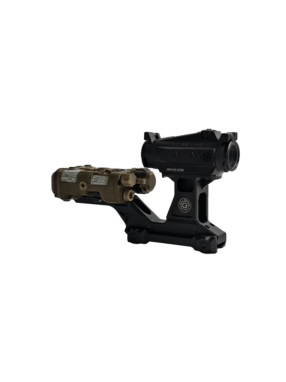 EvolutionGear GBRS GEN2 Mount With NGAL LED Ver.&ROMEO 4T Combo Color Black