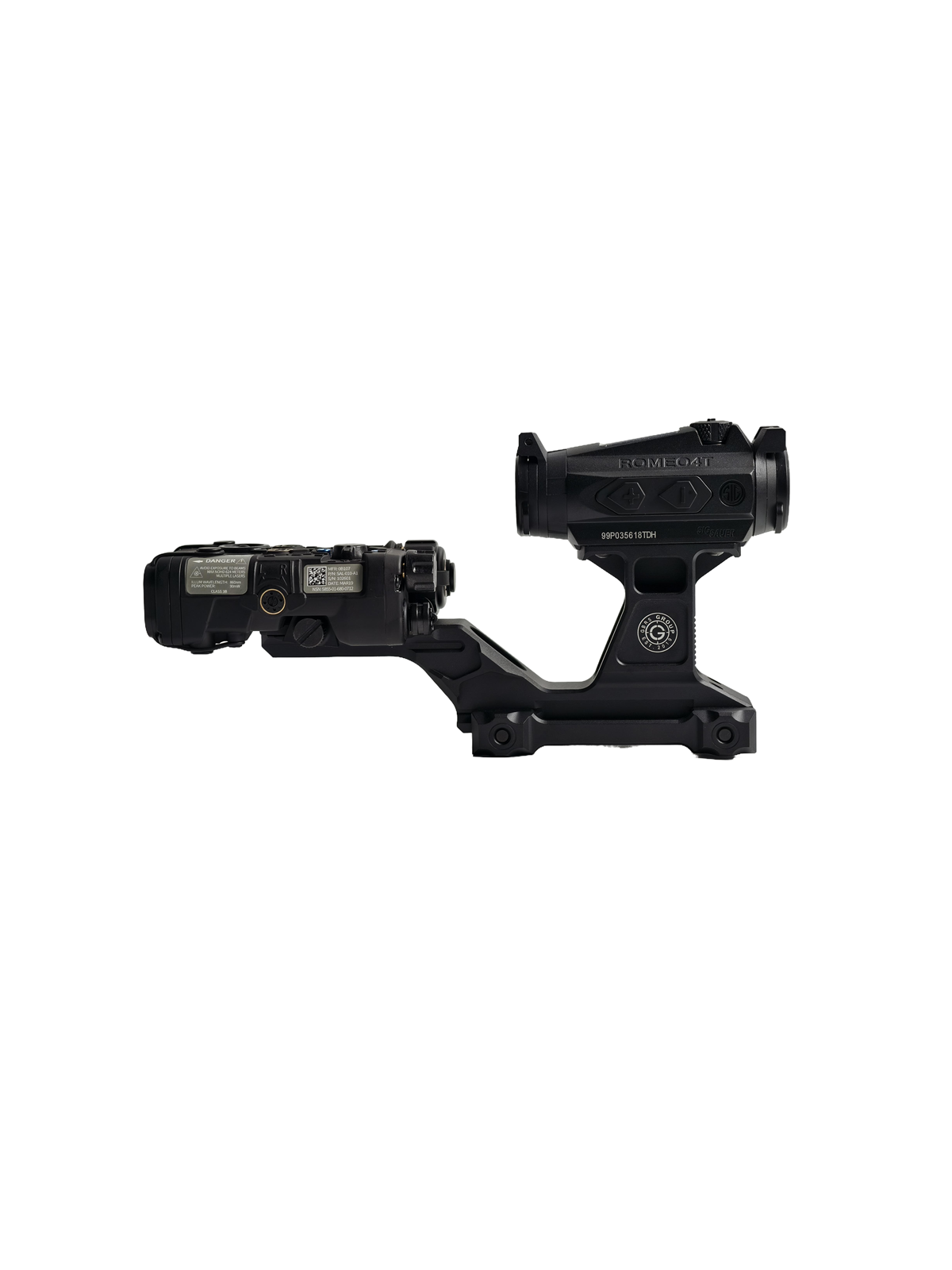 EvolutionGear GBRS GEN2 Mount With NGAL LED Ver.&ROMEO 4T Combo Color Black