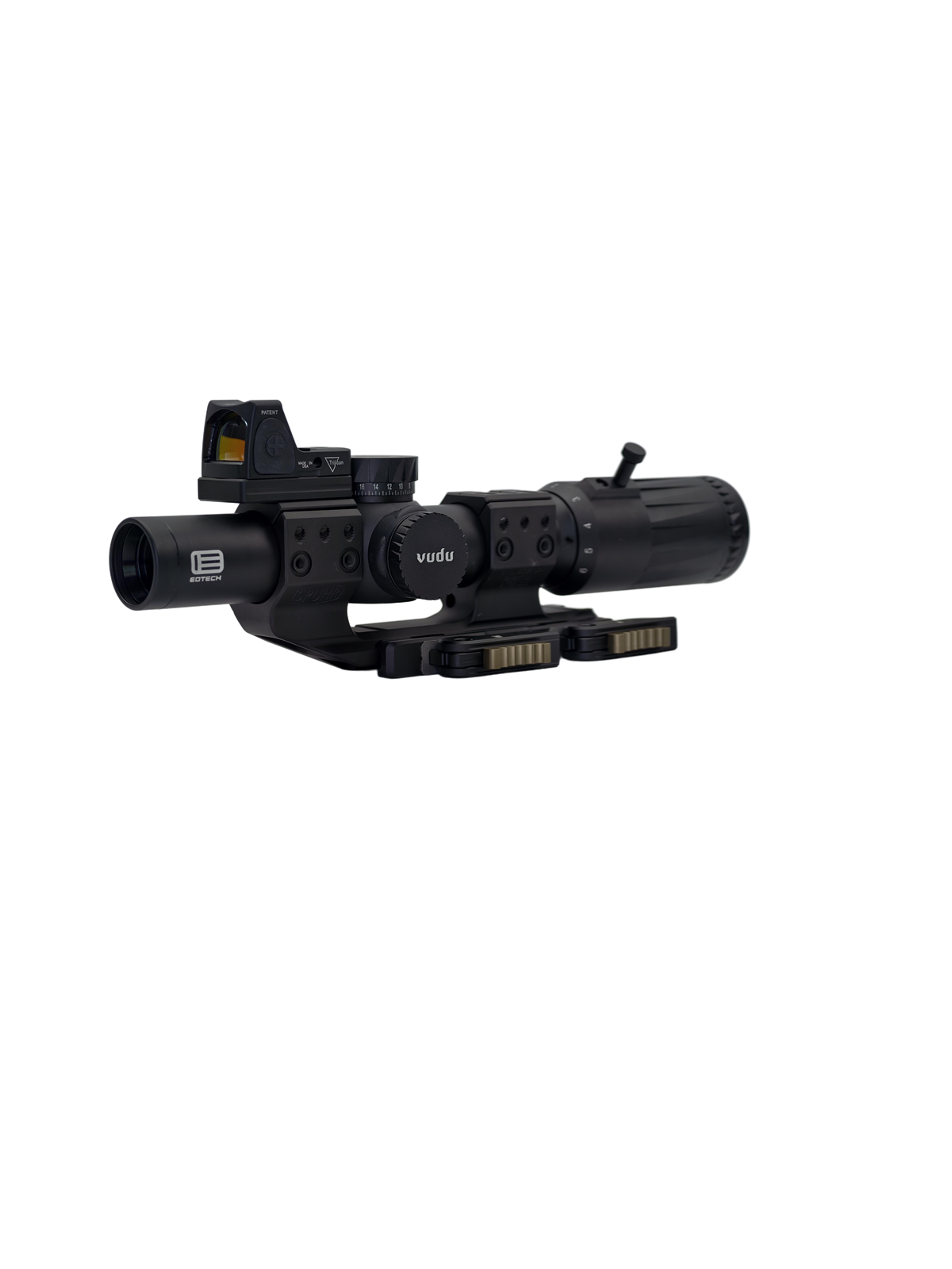 EvolutionGear VUDU 1-6X24mm FFP LPVO Scope & RMR w QDP4616 1.54'' mount ...