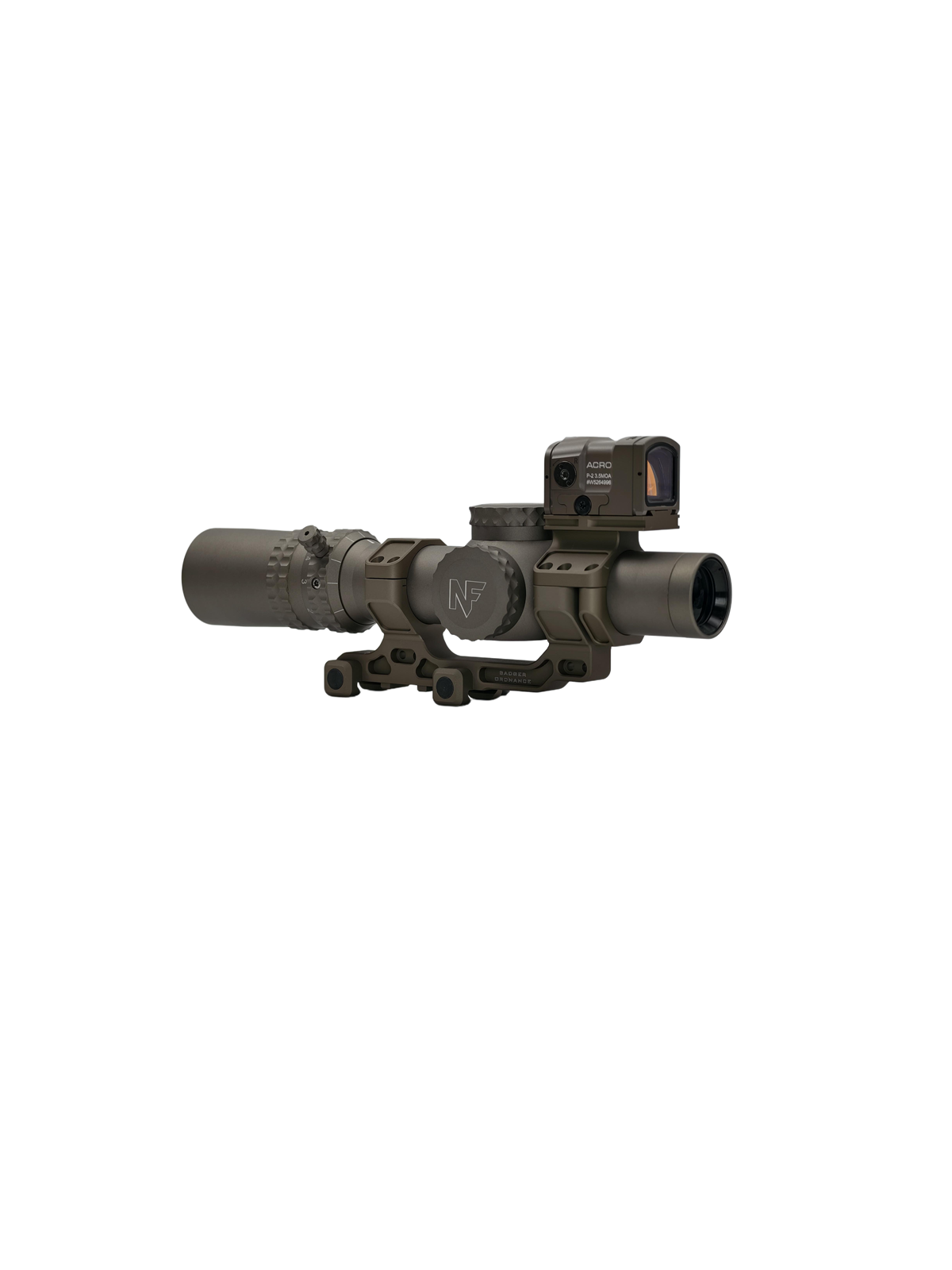 EvolutionGear ATACR 1-8X24mm FFP Scope W 1.7'' C1 Mount&ACRO P2 Combo ...