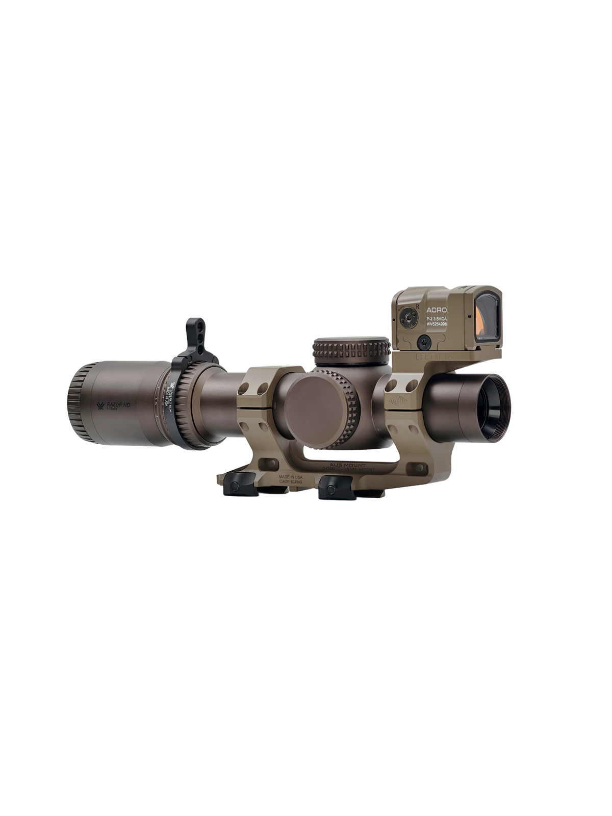 EvolutionGEAR RZ HD GEN3 1-10X24mm FFP LPVO w ACRO P2 combo 1.54 ...