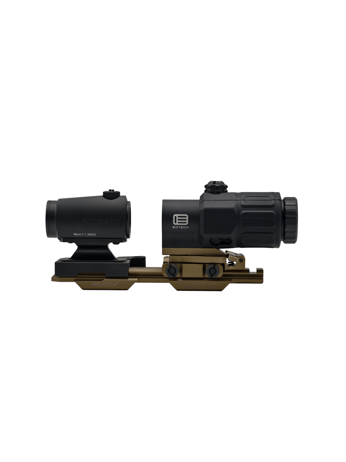 EvolutionGear T1 & G33 magnifier Side Flip Mount Combo KAC style Color ...