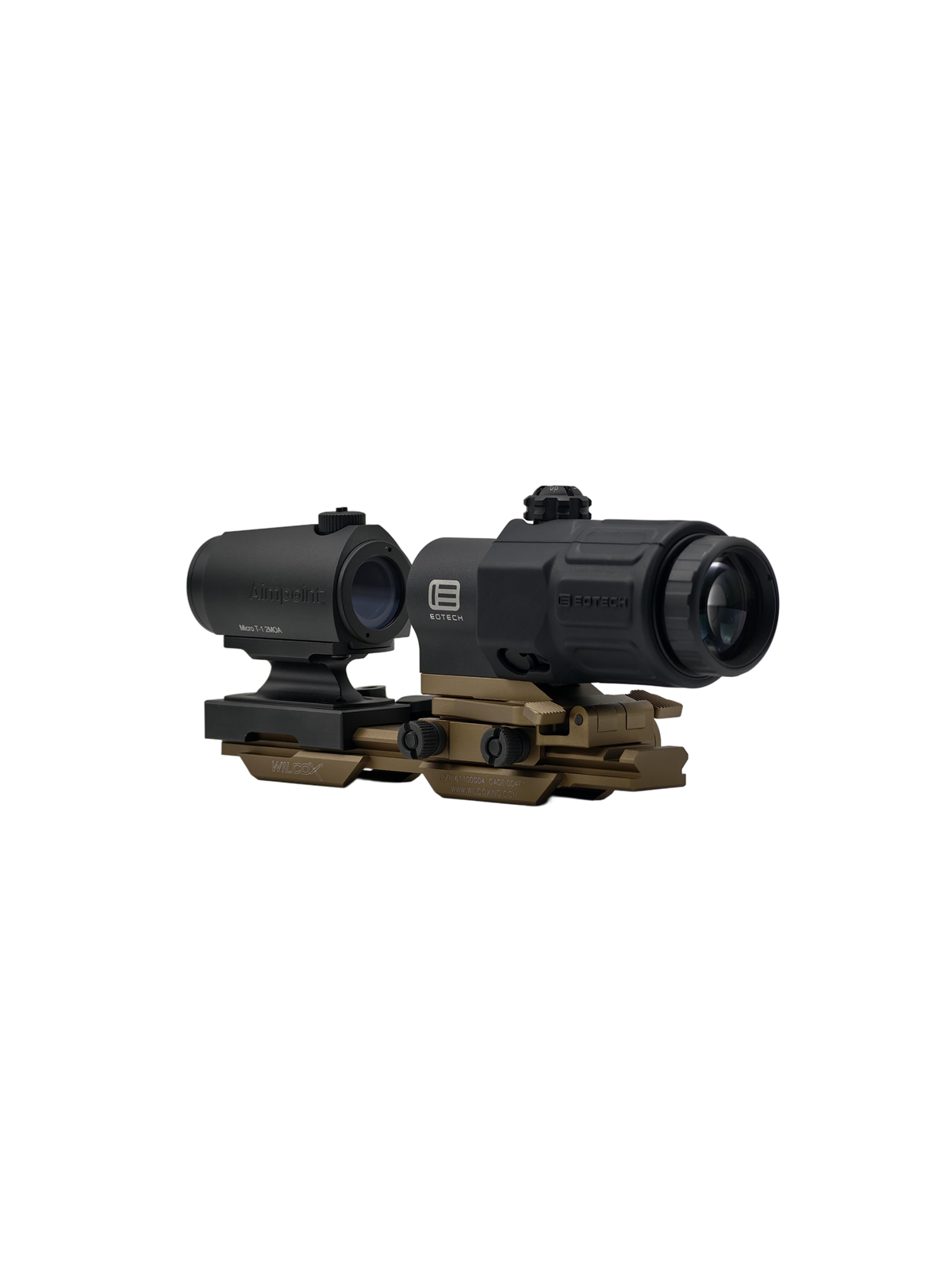 EvolutionGear T1 & G33 magnifier Side Flip Mount Combo KAC style Color ...