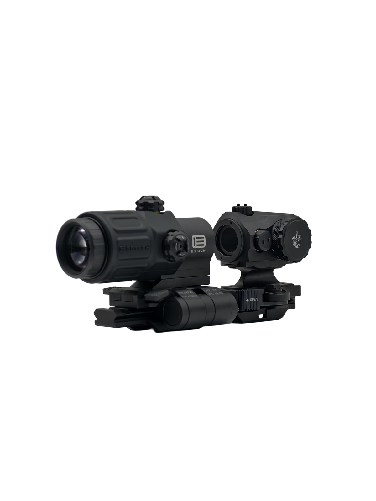 EvolutionGear T1 & G33 magnifier Side Flip Mount Combo KAC style Color ...