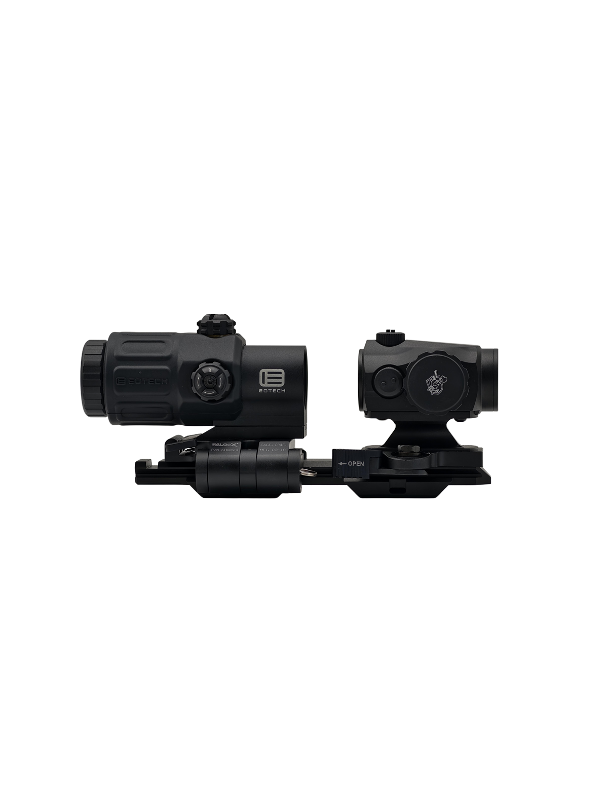 EvolutionGear T1 & G33 magnifier Side Flip Mount Combo KAC style Color ...