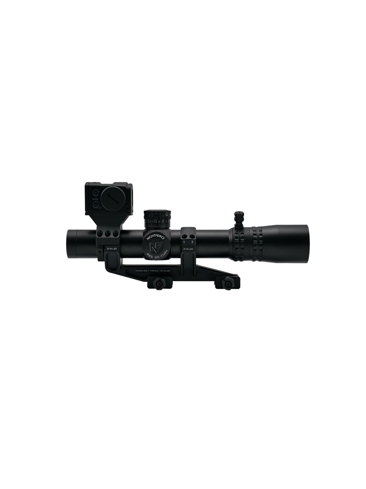 EvolutionGear NXS 2.5-10X24mm SFP scope w ACRO P2 combo