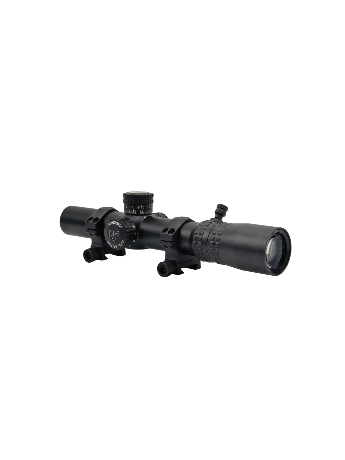EvolutionGear NXS 2.5-10X24mm SFP scope MIL SPEC Ver. w Ultralite Ring ...