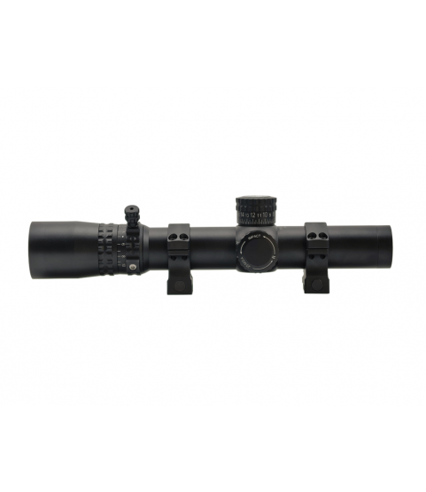 EvolutionGear NXS 2.5-10X24mm SFP scope MIL SPEC Ver. w Ultralite Ring ...