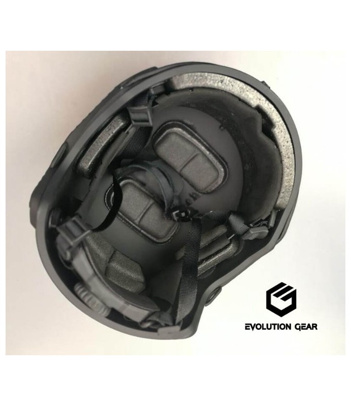 Evolution Gear High Cut helmet Color Black Size M(57-59cm)