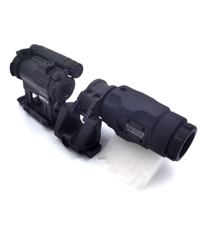 EvolutionGear 3XMAG-1 3X Magnifier & COMP M5 Micro-S Mount 1.55" Combo ...