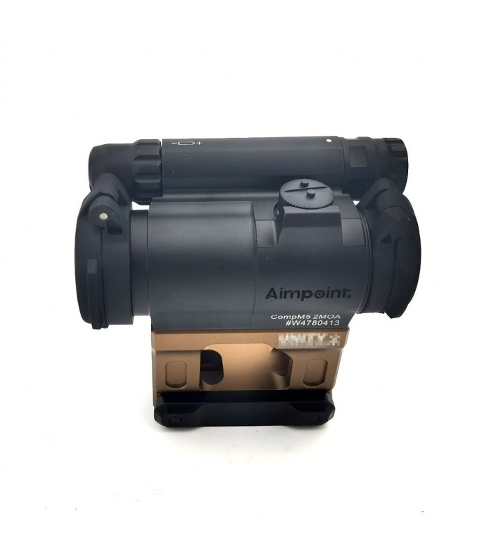 EvolutionGear COMP M5 red dot sight W Micro-S Mount 1.55" FDE Color FDE