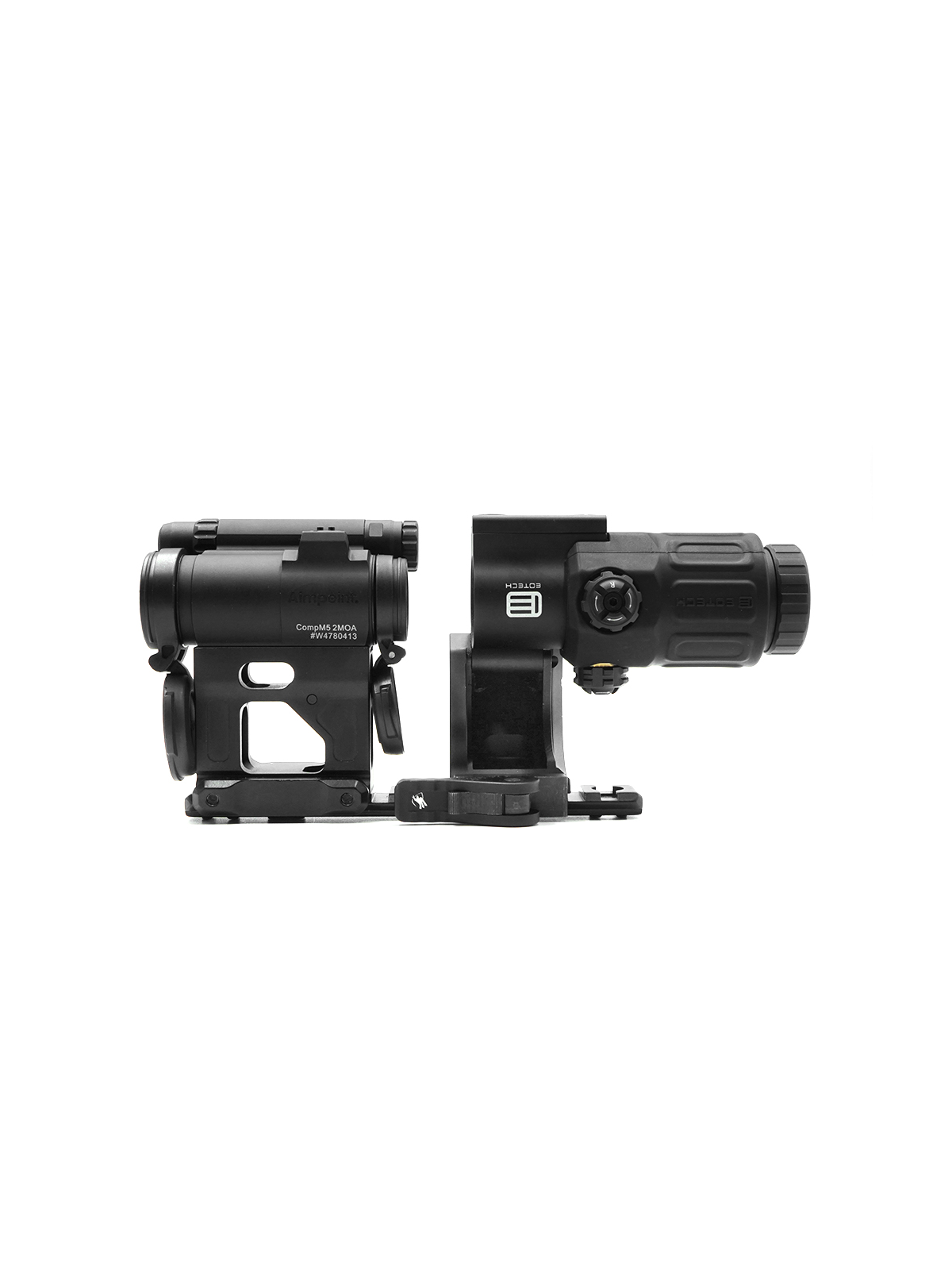 M5 red dot sight &G33 magnifier QD mount combo Color Black