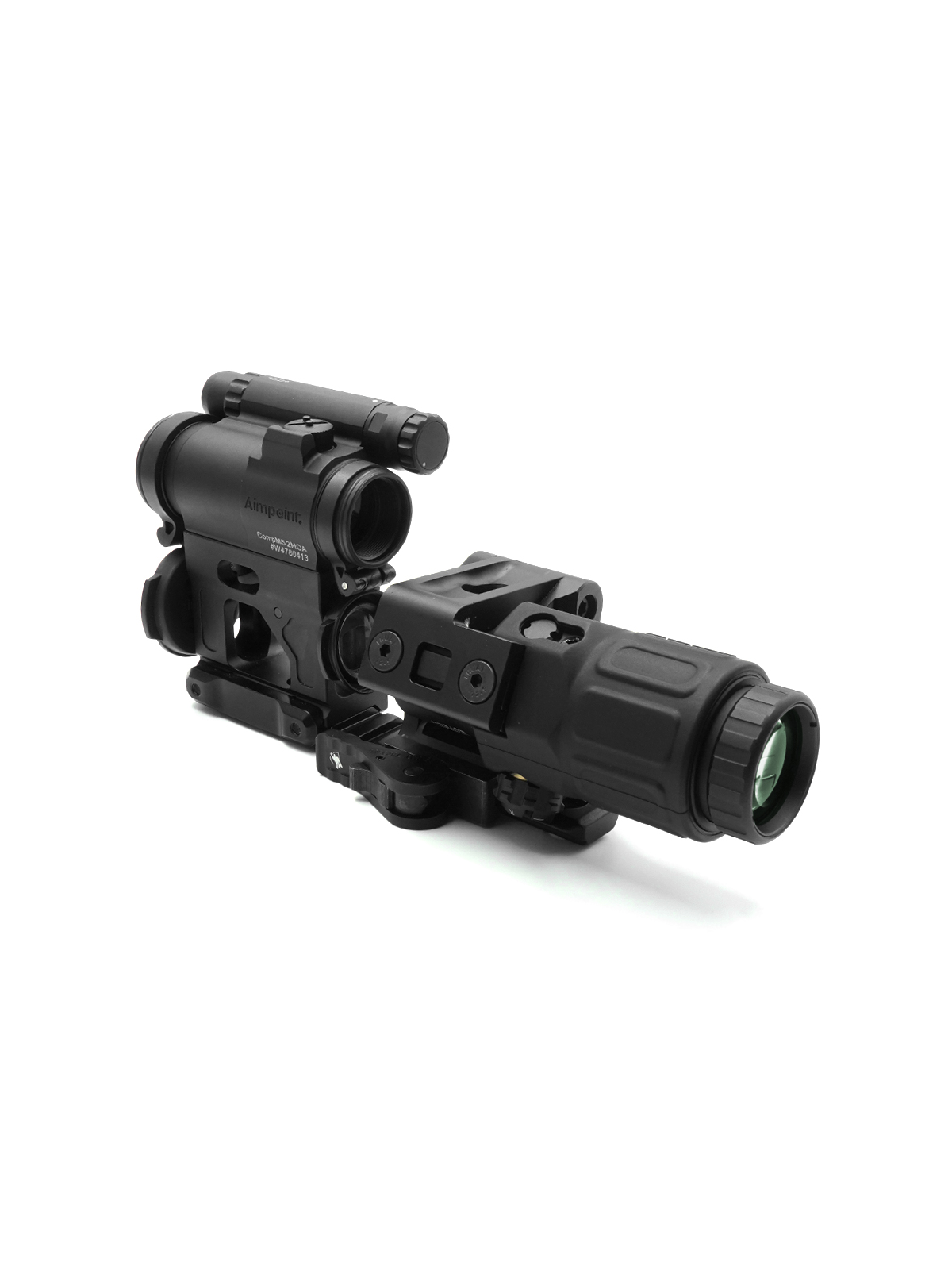 M5 red dot sight &G33 magnifier QD mount combo Color Black