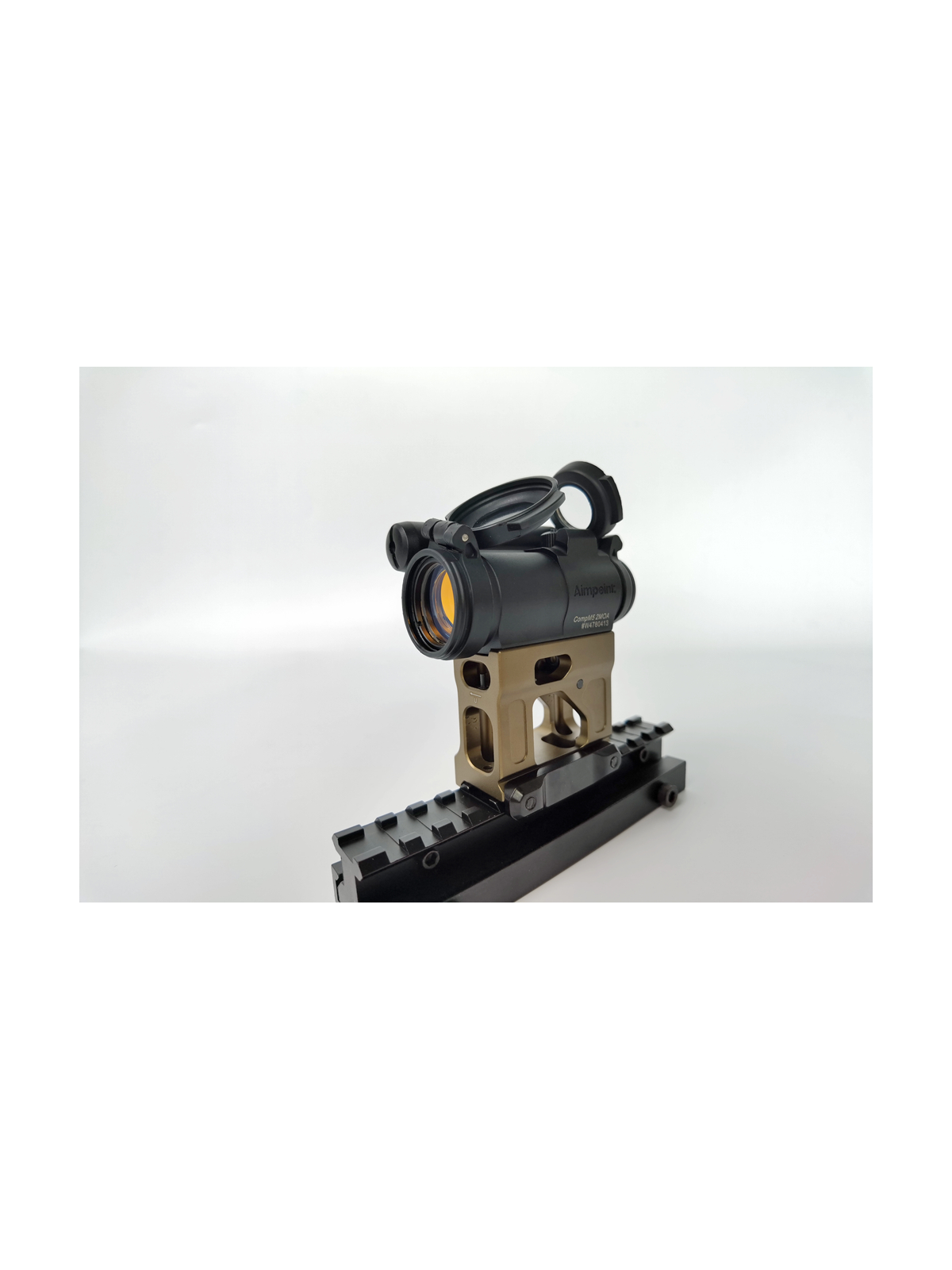 EvolutionGear COMP M5 Red Dot Sight W Speed Mount FDE Color Black