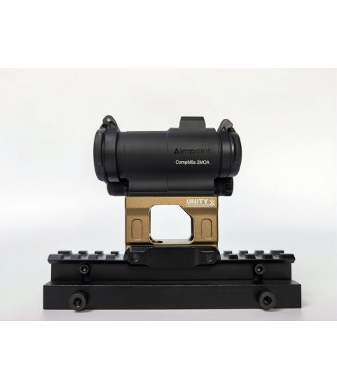 EvolutionGear COMP M5S Red Dot Sight W Micro-S Mount 1.55" FDE Color FDE