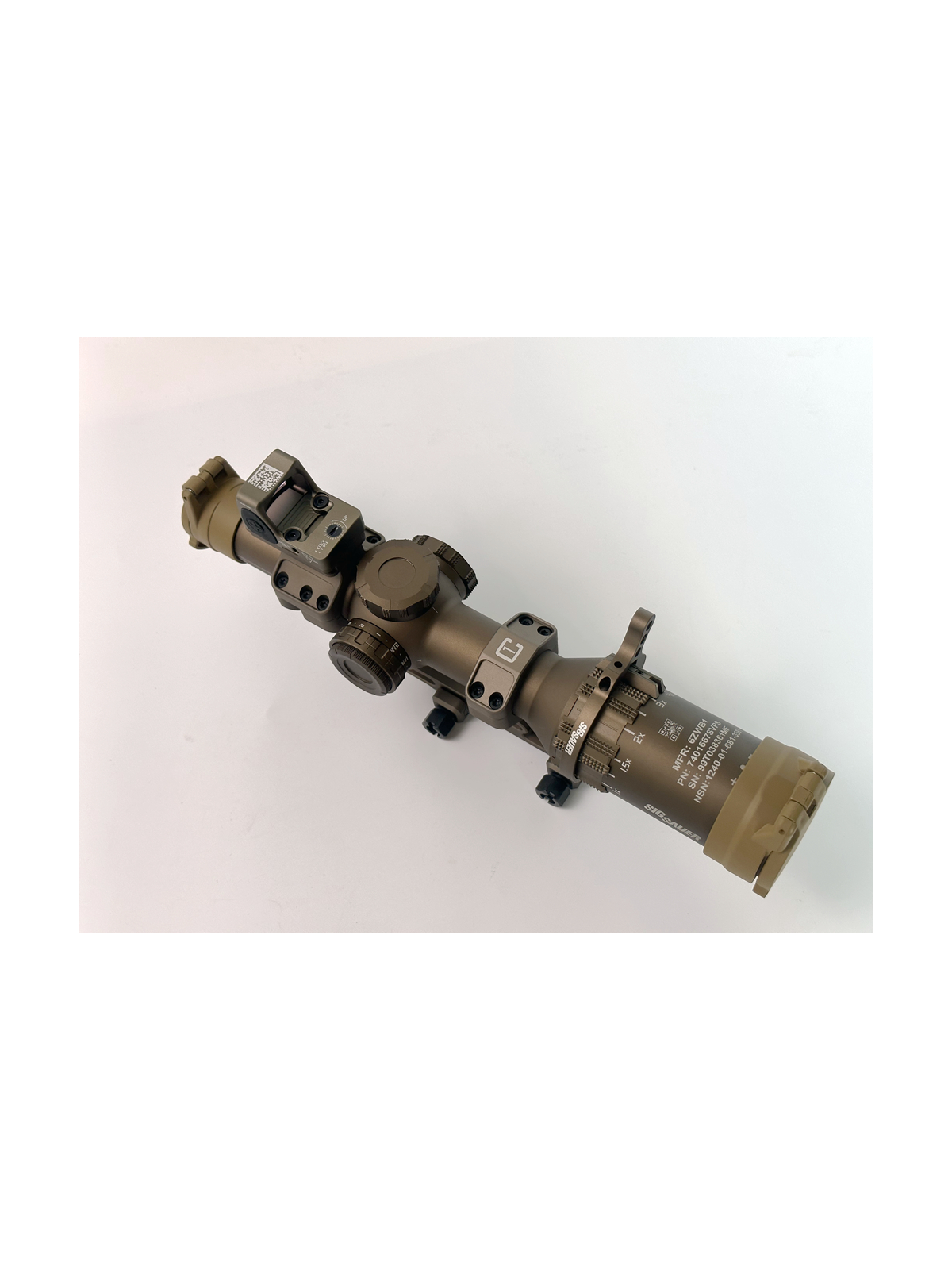 TANGO 6T DVO 1-6X24mm FFP Illuminated LPVO Scope & TOP RMR &C1 Mount 1. ...